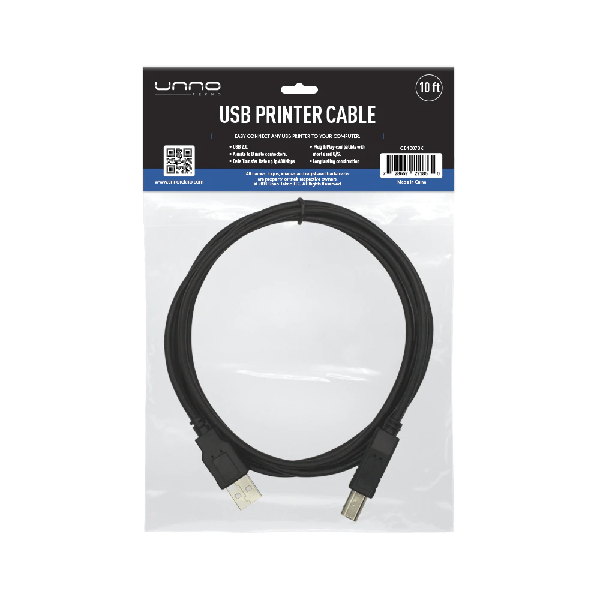 Cable Unno Tekno Impresora Usb 1.8mt - Laser Print Soluciones Cable Unno Tekno Impresora Usb 1.8mt - Laser Print Soluciones